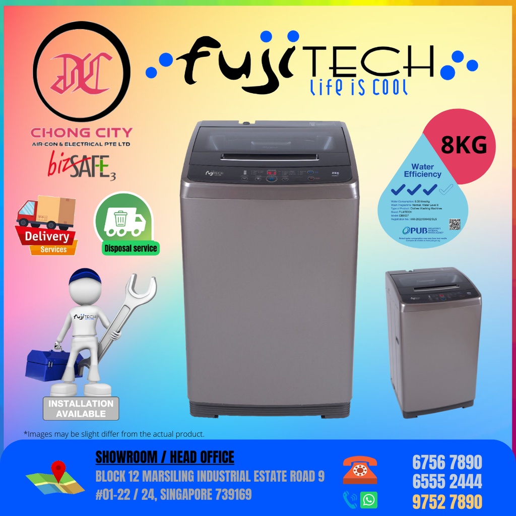 Washing machine [FUJITECH] [NEW] [8kg] | Shopee Singapore