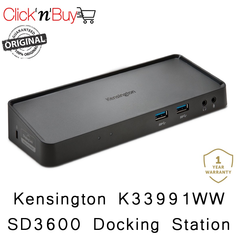 Kensington K33991WW SD3600 Universal USB 3.0 Mountable Docking Station ...