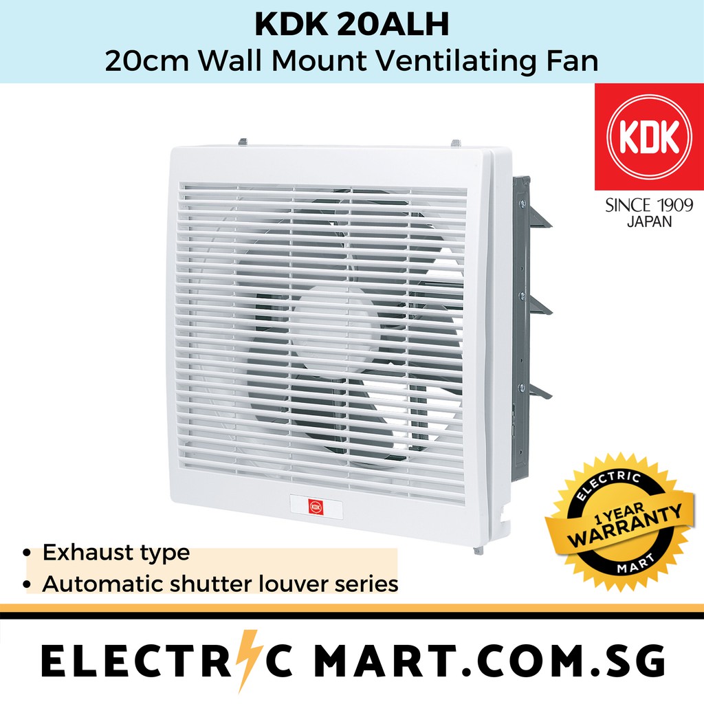 KDK 20ALH 20cm Wall Mount Ventilating Fan | Shopee Singapore