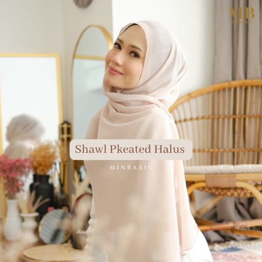 PREMIUM Pleated Shawl (PLEAT HALUS) | Shopee Singapore