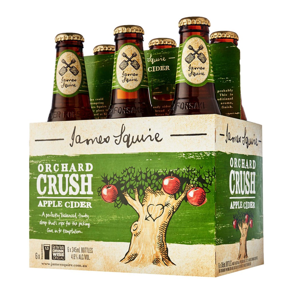James Squire Orchard Crush Apple Cider 6 x 345 ml | Shopee Singapore