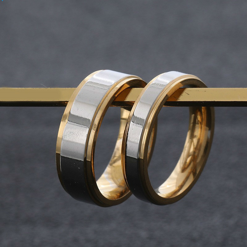 Stainless Steel Couple Ring New Titanium Steel Ring | Shopee Singapore