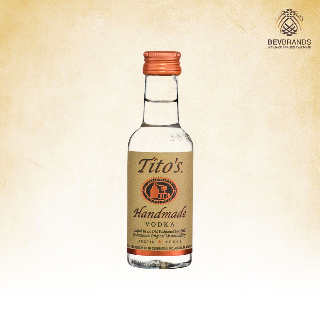 Tito's Handmade Vodka (Glass Bottle) 50 mL 40 Percent ABV | Shopee ...