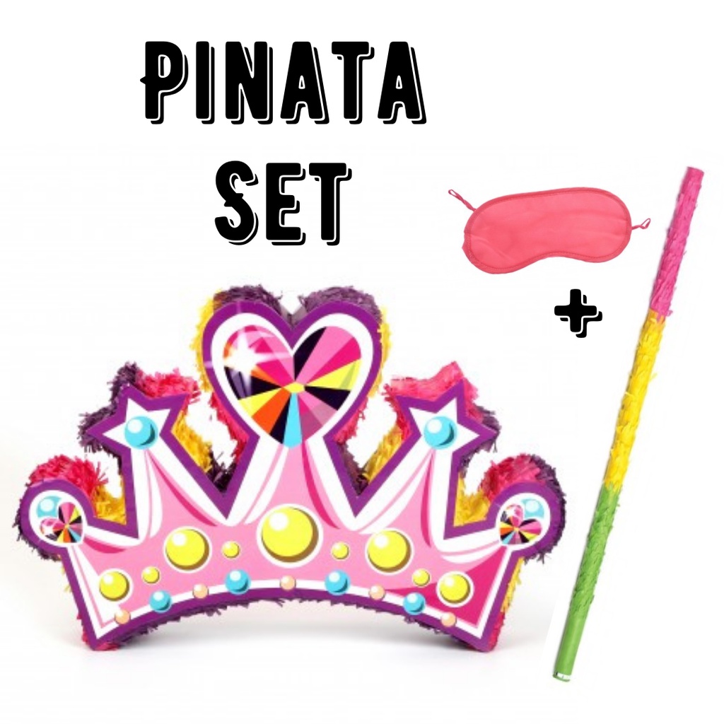[SG Stock] Princess Crown Shape Pinata Fill with Sweets Buster Whack ...