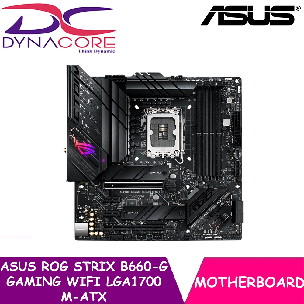 ASUS ROG STRIX B660-G GAMING WIFI LGA1700 M-ATX MOTHERBOARD (3YEARS ...