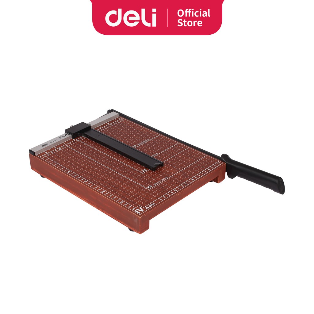 Deli Wooden Paper Cutter Trimmer A4/A3 E8004/8002 | Shopee Singapore