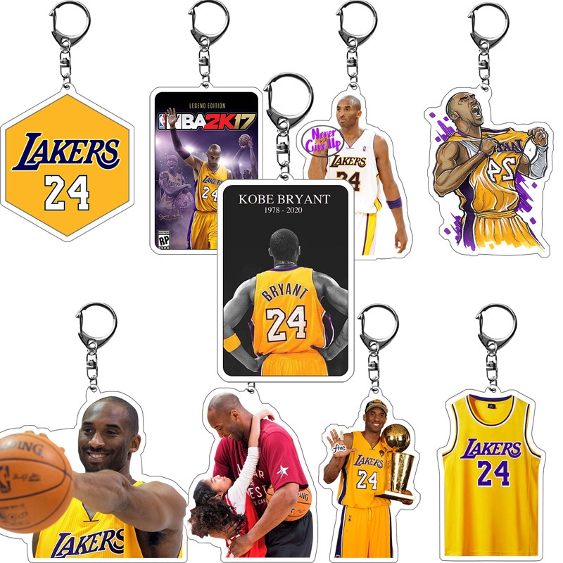 [Ready Stock] NBA Star Kobe Bryant Periphery Acrylic Keychain Jewelry ...