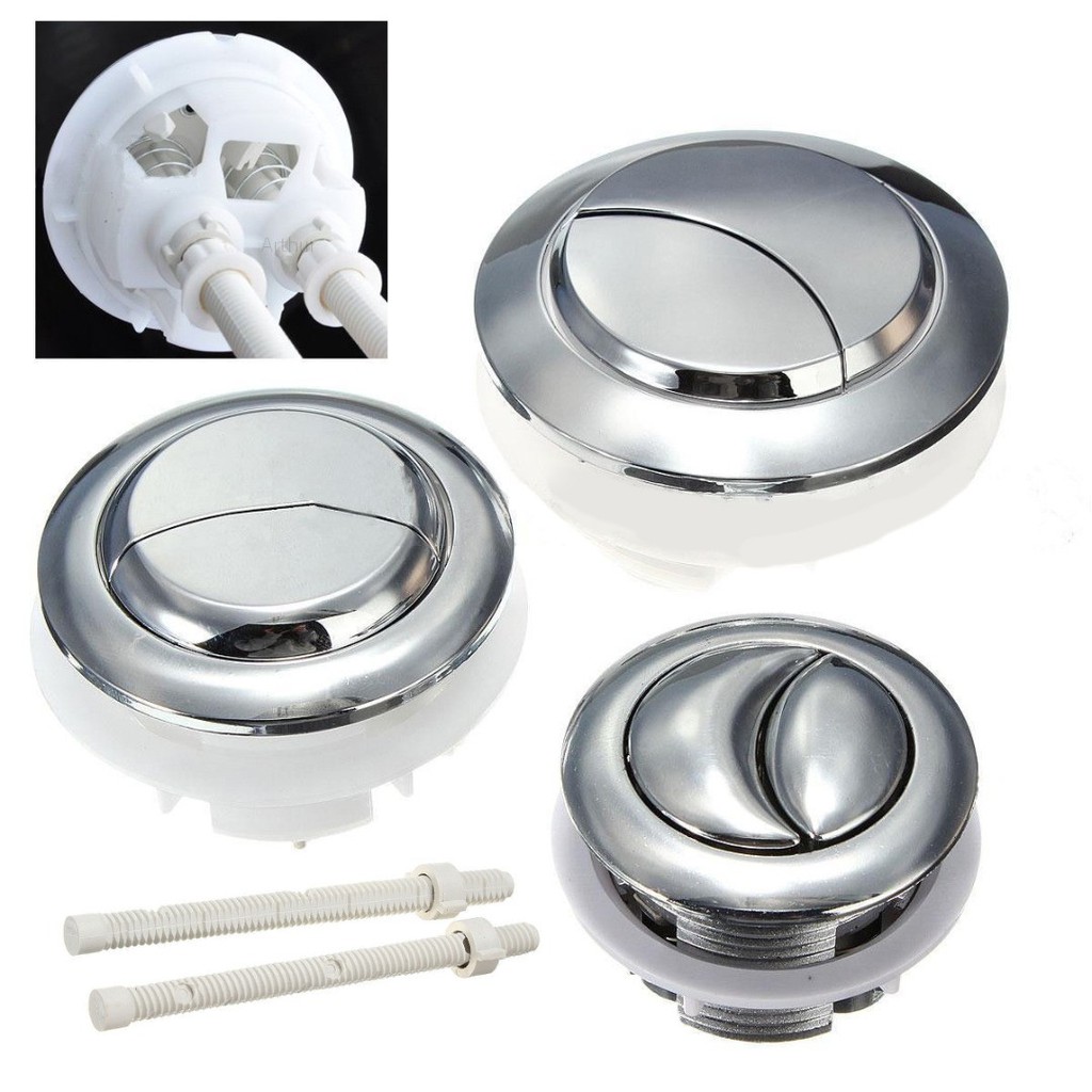 Arthur Plastic Dual Flush Toilet Water Tank Push Button With 2 Rods For ...