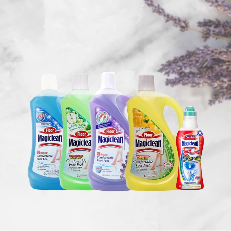 Magiclean Floor 2L + Magiclean Pipe & Sink 500g | Shopee Singapore