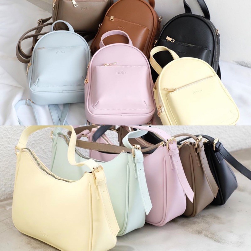 Korean style pastel Color bag by flicka | Shopee Singapore