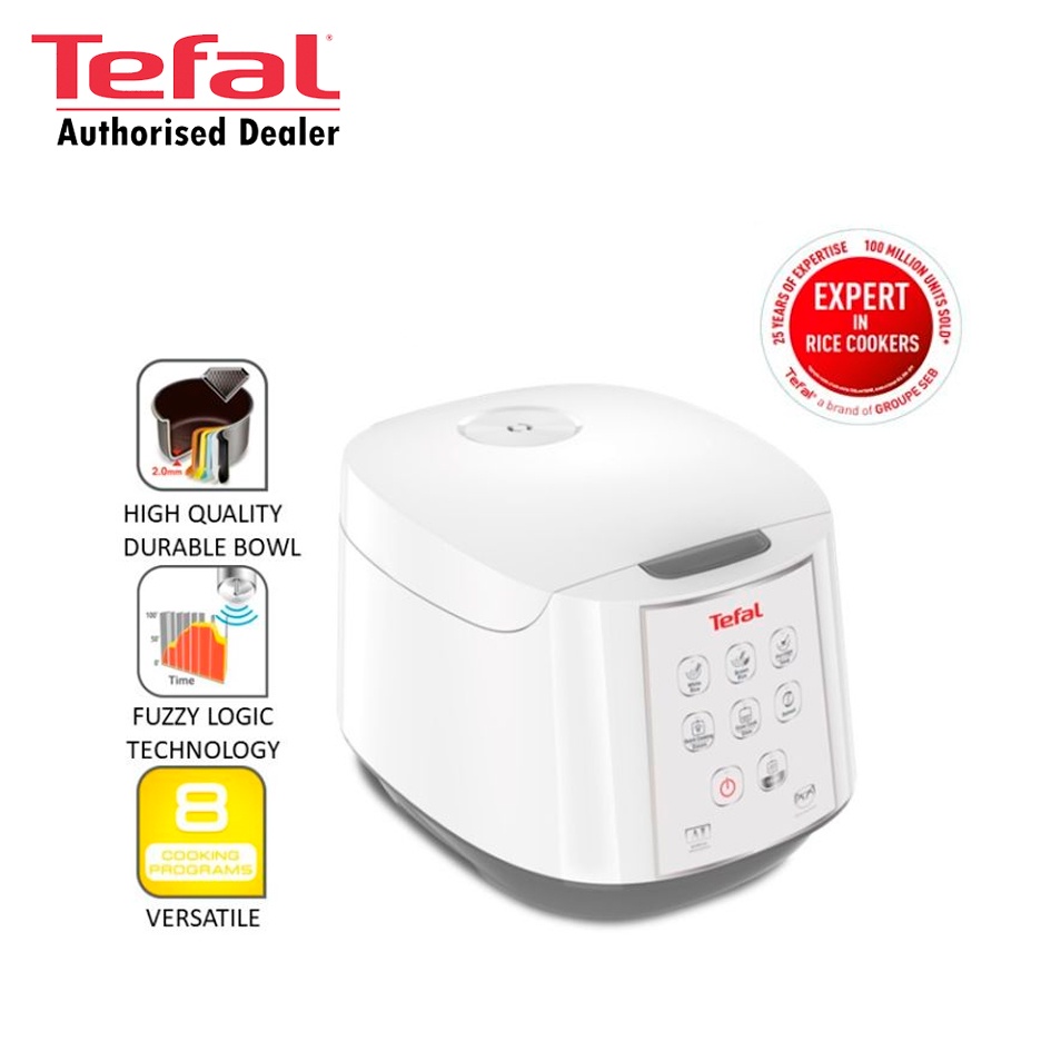 Tefal 1.8L Easy Fuzzy Logics Spherical Rice Cooker RK7321 | Shopee ...