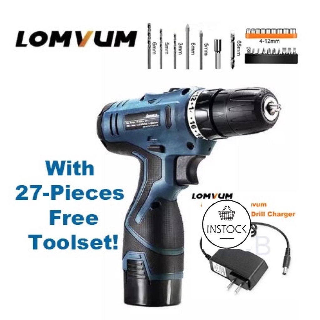 singapore-instock-25v-electric-hand-drill-new-cordless-drill-w-led