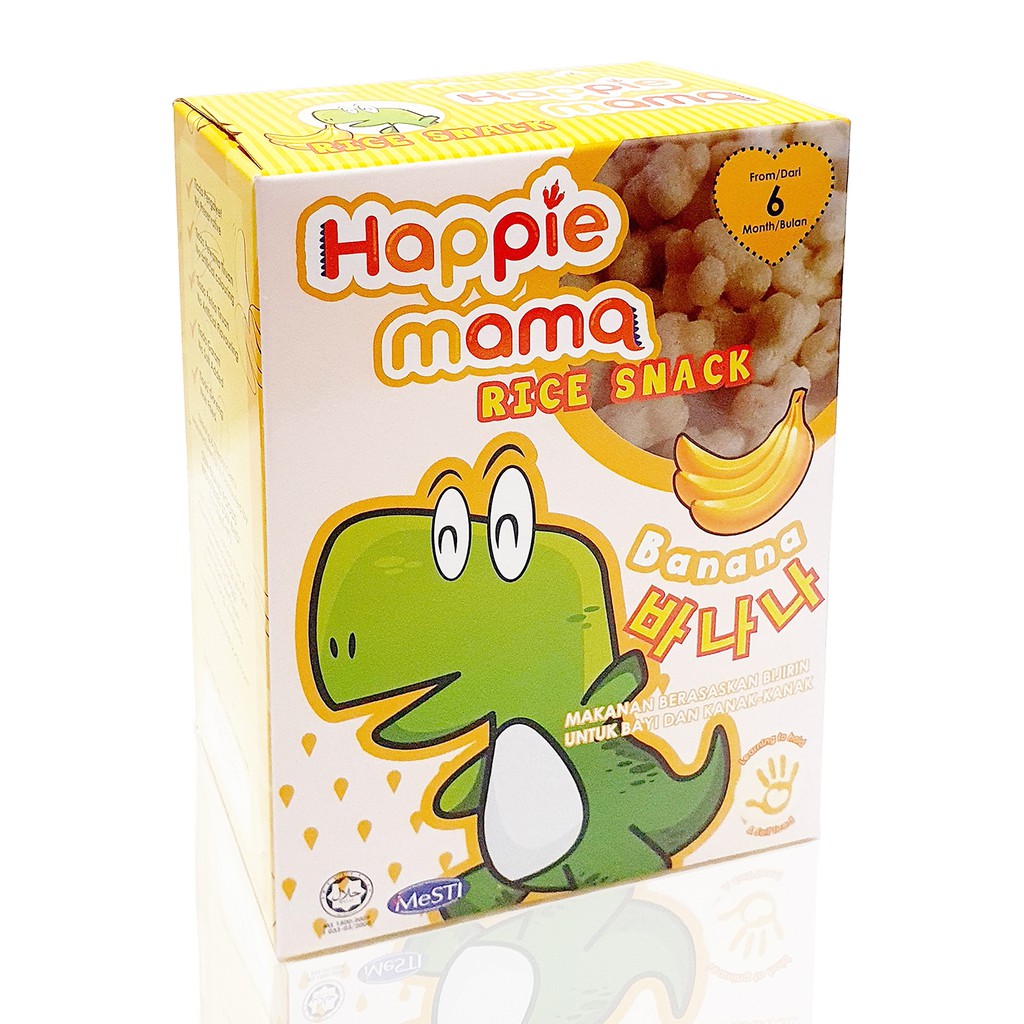 HAPPIE MAMA Rice Snack - Banana Flavour (6M+) | Shopee Singapore