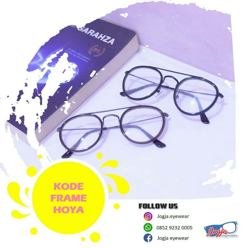 Hoya Frame Code | Korean Classic Aviator Round Glasses | Shopee Singapore
