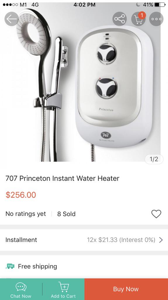 707 Princeton Instant Water Heater | Shopee Singapore