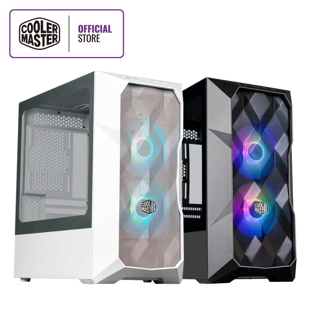 Cooler Master MasterBox TD300 Mesh Micro-ATX Case, 2 ARGB Fans, Mesh 3D ...