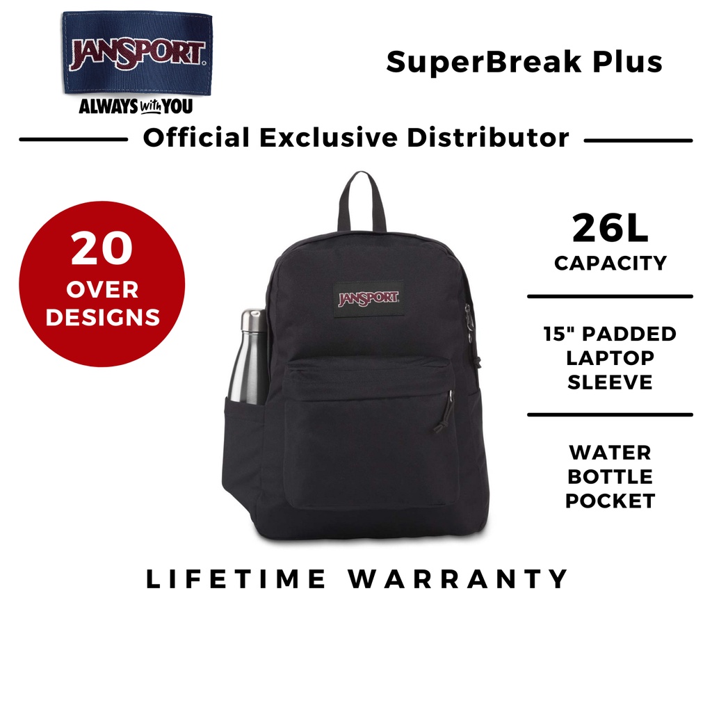 JanSport Superbreak Plus Backpack | Shopee Singapore