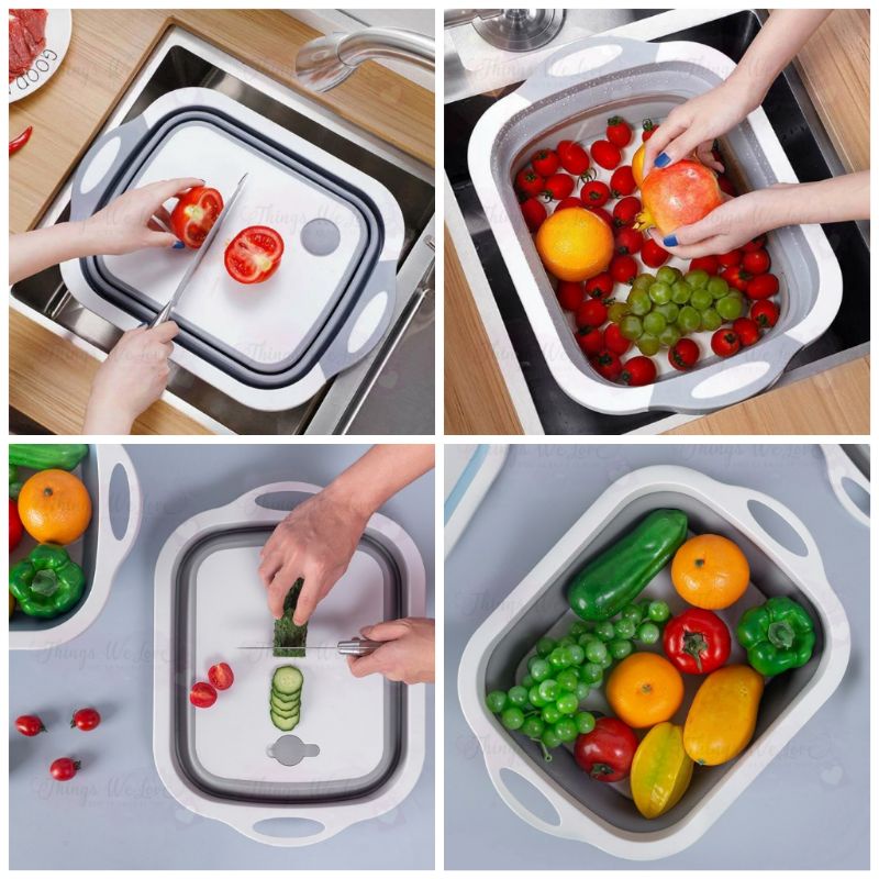 [SG SELLER] [SG STOCKS] Foldable Collapsible Chopping Board Vegetable ...