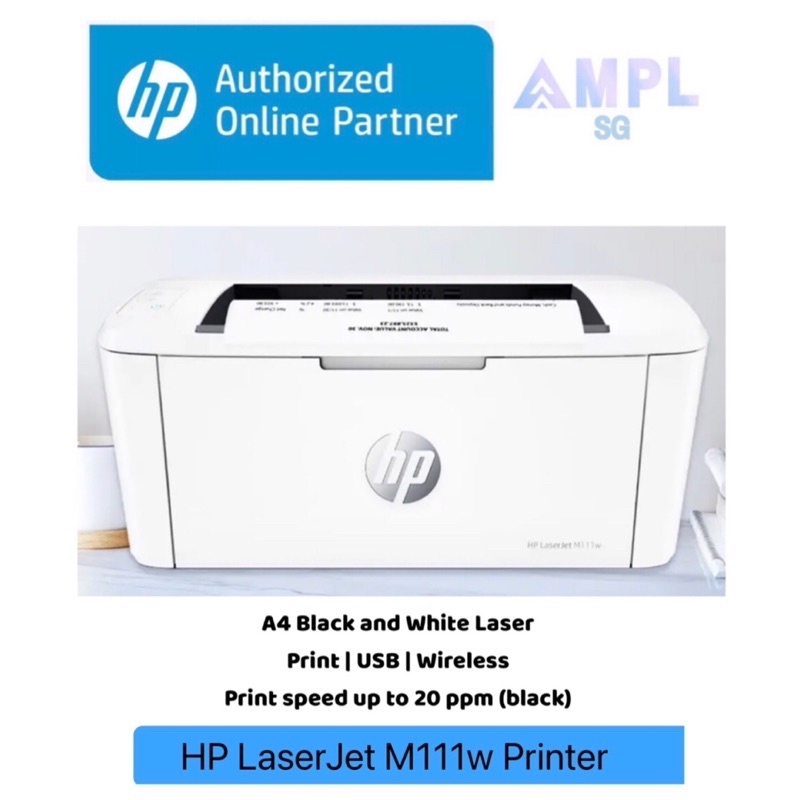 HP M111w Wireless Mono Laser Printer/Print Only / Orderable HP Toner ...
