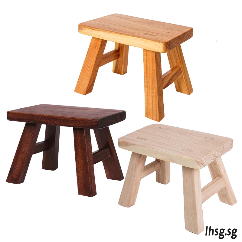 LHSG Wooden Stool Chair Small Chair Stool Solid Wood Stool Chair ...