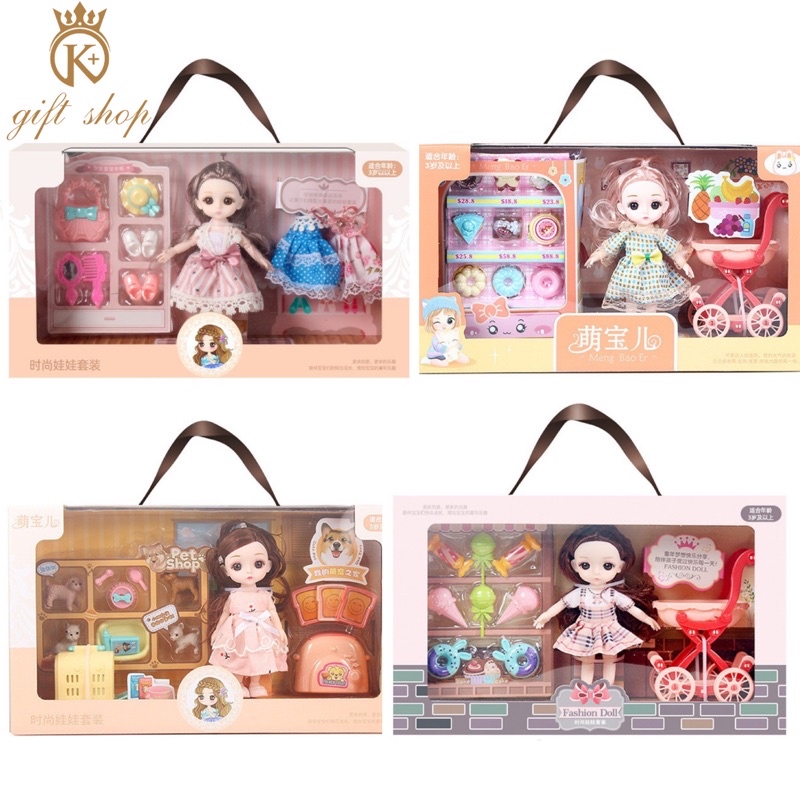 [K Plus🇸🇬] Children Toys Dress-Up princess Doll Set Children Doll ...