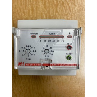 MH Earth Leakage Relay EL30 AC 110/240V 50/50Hz 0.5-30A | Shopee Singapore