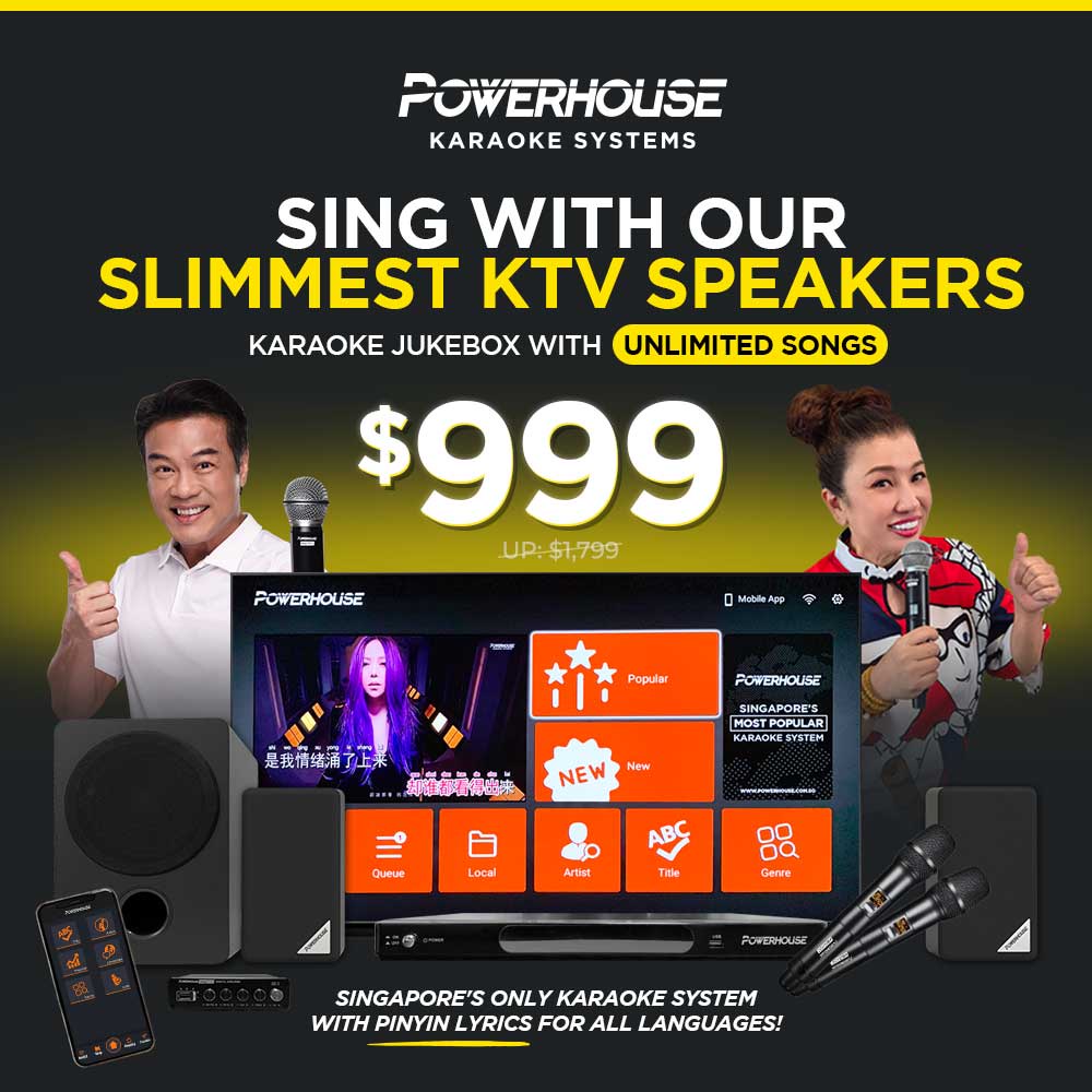 [SG] Powerhouse Slim Starter Home Karaoke System with Touchscreen ...