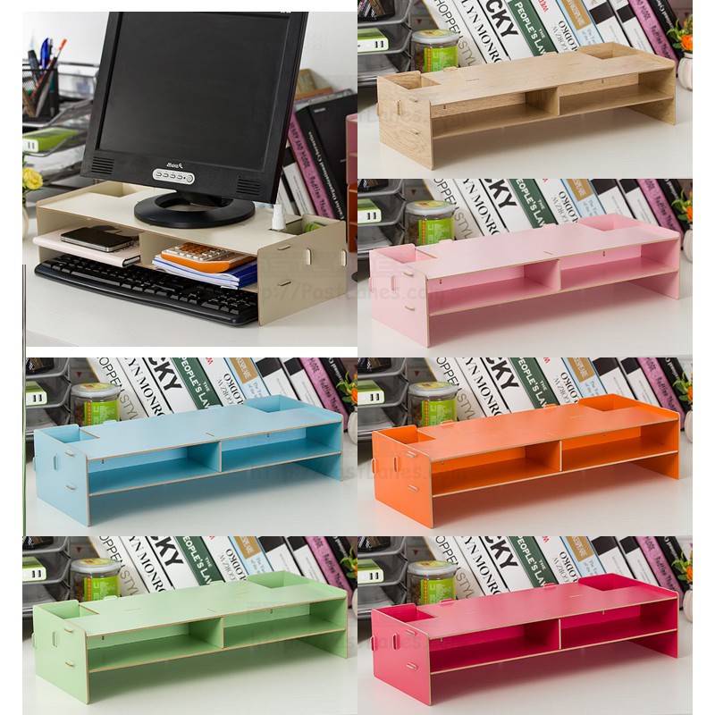 Computer Monitor Rack Organizer Desk Stand Riser | Shopee Singapore