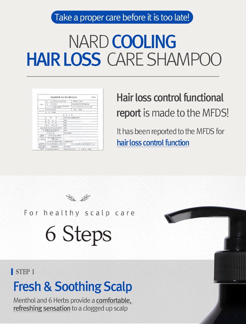 [NARD] Cooling & Hair Loss Care Shampoo 1000ml - Anti-Hair Loss ...