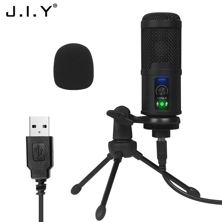 USB Condenser Microphone Prof Recording PC Mic with Adjustable Stand ...