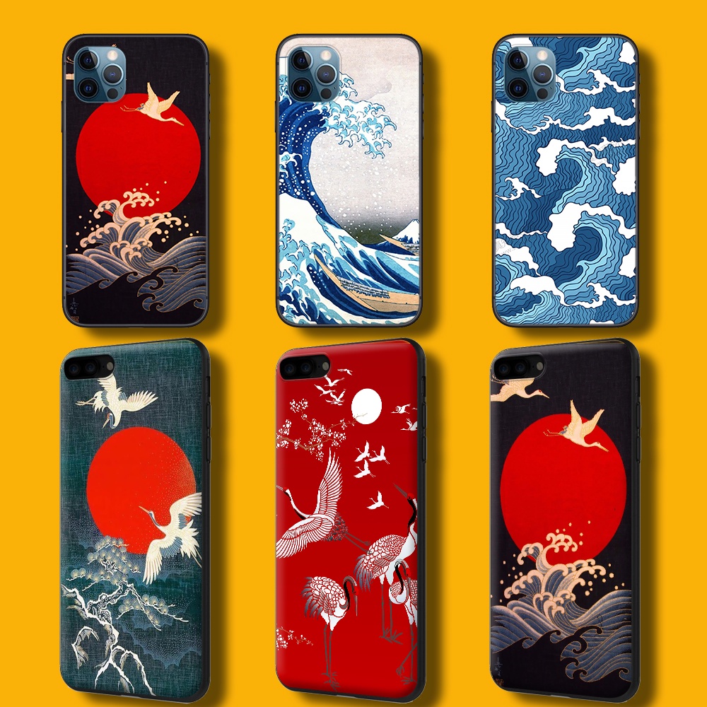 iPhone SE 2020 12 Mini 13 Pro Max TPU soft Case 159F Hokusai The Great ...