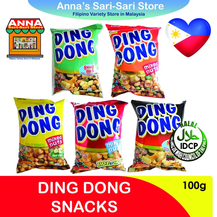 DING DONG Mixed Nuts & Snack Mix 100 Grams (Halal) | Shopee Singapore