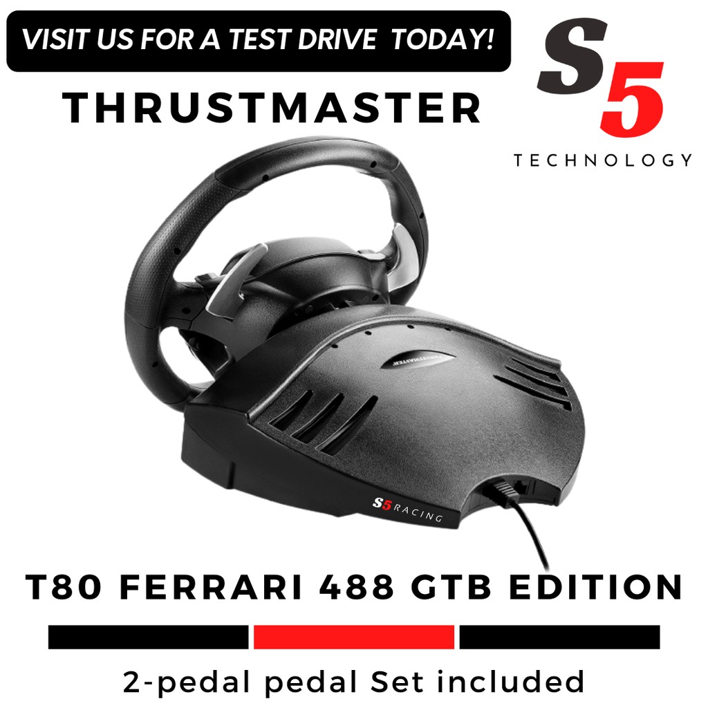 THRUSTMASTER T80 FERRARI 488 GTB RW WHEEL PS4 – Pit Lane, 60% OFF