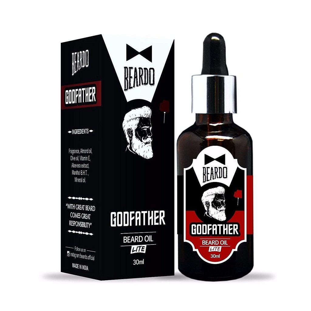 Beardo Godfather Lite Beard and Moustache Oil, 30ml | Shopee Singapore