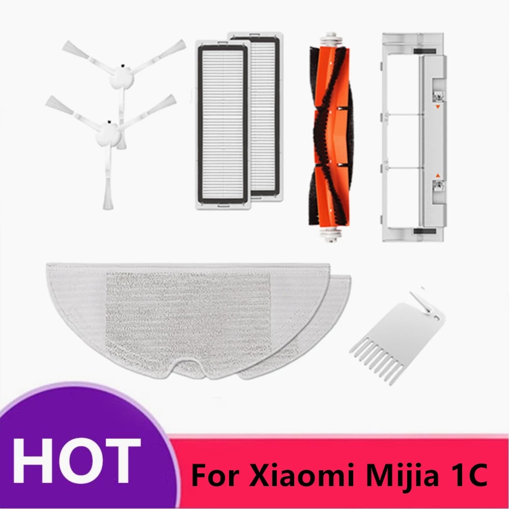 Hepa Filter Main Side Brush For Xiaomi Mijia 1c Stytj01zhm Robot Buy