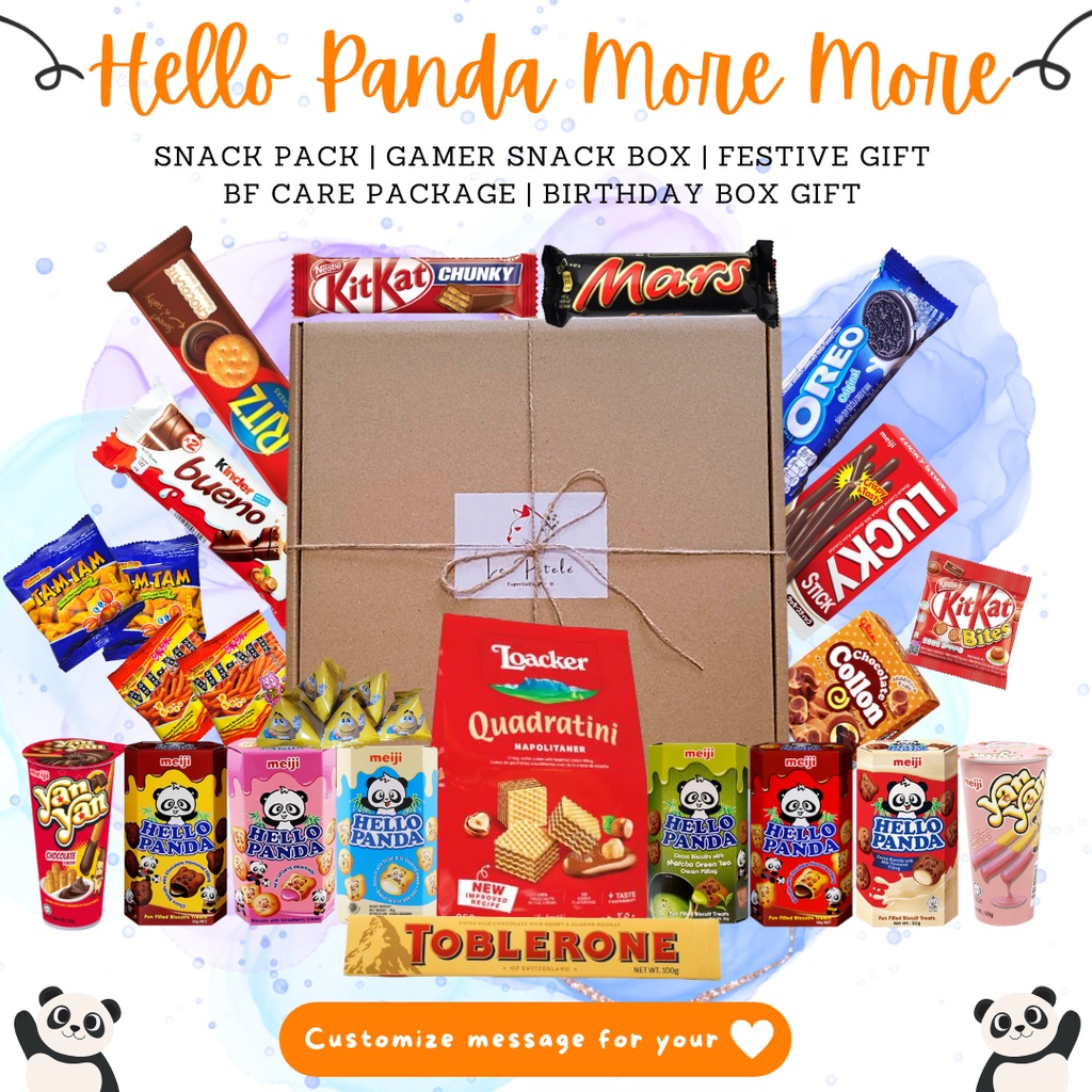 [SG]Hello Panda/Meiji Snack Pack/Gamer Snack Box/BF Care Package ...