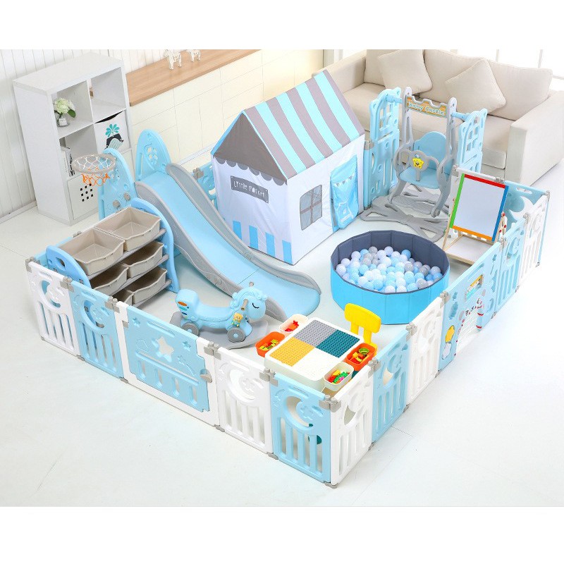 Baby Playpen Slide Swing Rocking Horse Ball Pool Storage Cabinet Tent ...