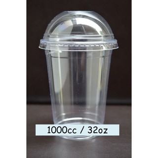 50pcs/set- TB 1000cc / 32oz PP Cup with Dome Lid / Disposable Plastic ...
