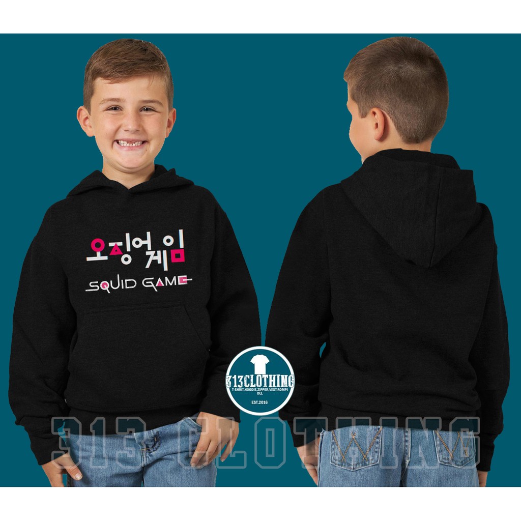 Children's Jacket Squid Game Hoodie Children Squid Game Korean Game ...