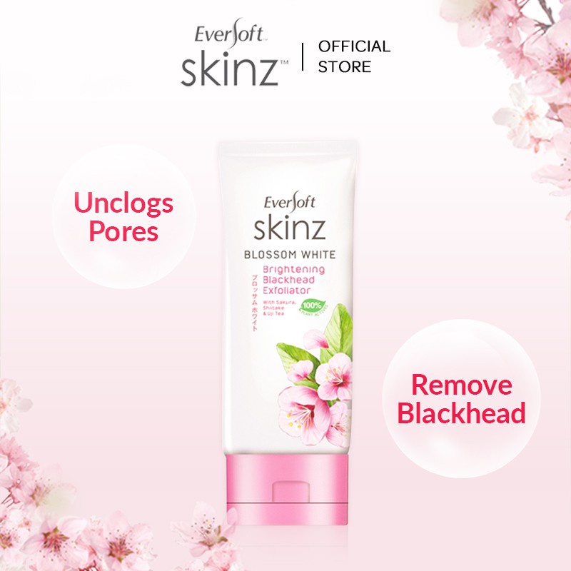 EVERSOFT Skinz Blossom White Blackhead Exfoliator Brightening 60g ...