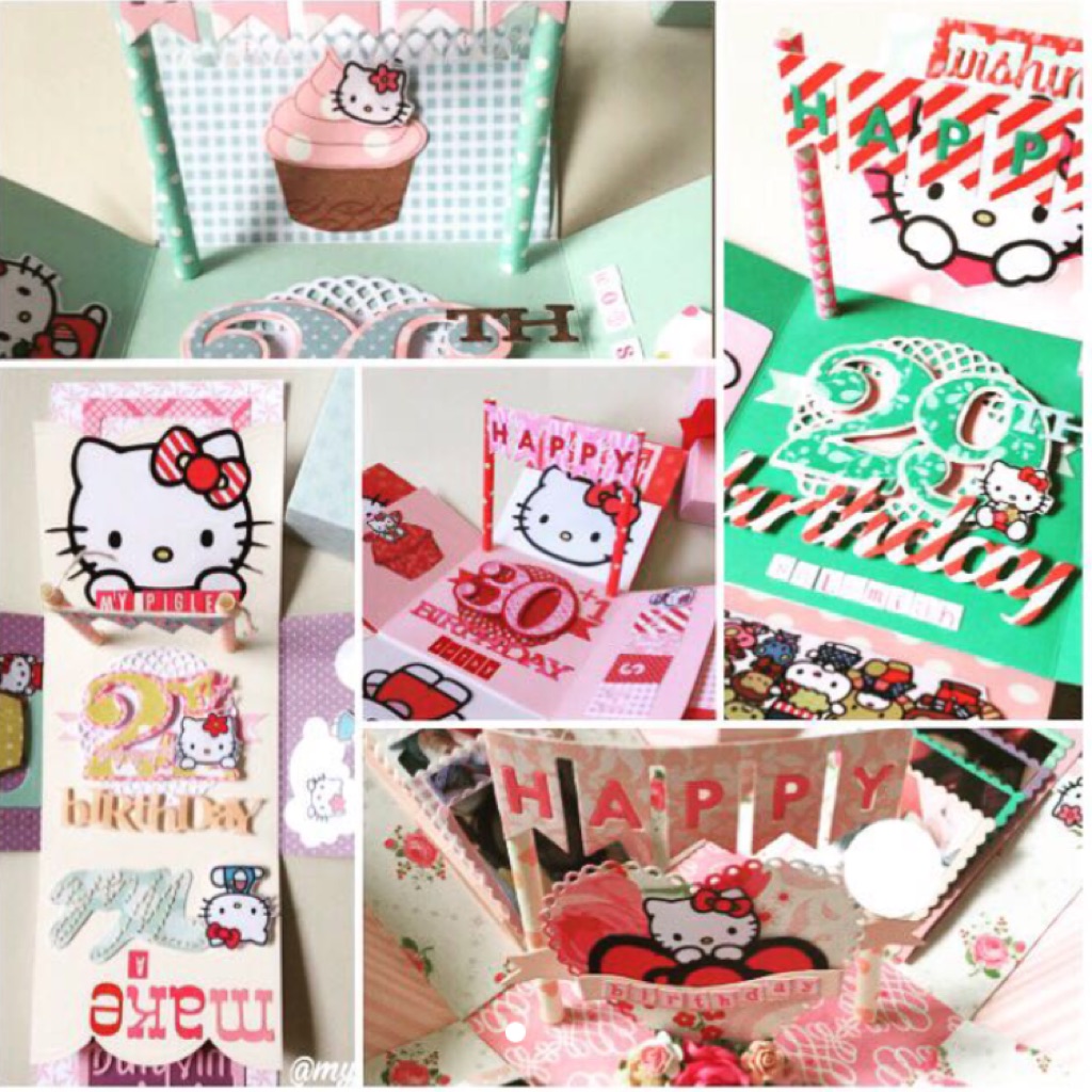 Hello kitty explosion birthday or anniversary box card | Shopee Singapore