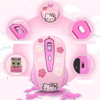 Ready Stock Cute Hello Kitty Pink Wireless Computer Mouse Mini Mouse 2 ...