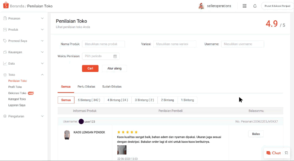 Mengecek Penilaian dan Ulasan | Pusat Edukasi Penjual [Shopee]