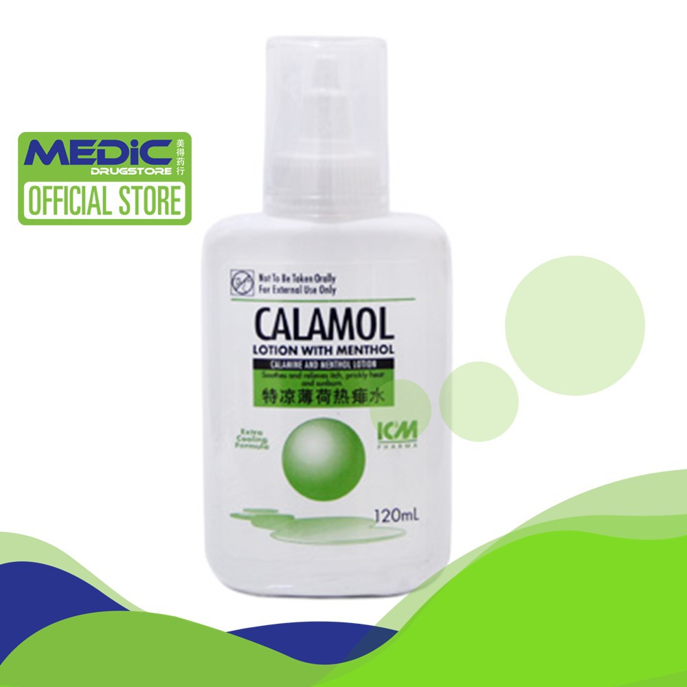 [Bundle of 4] ICM Pharma Calamol Lotion with Menthol 120ml - By Medic ...