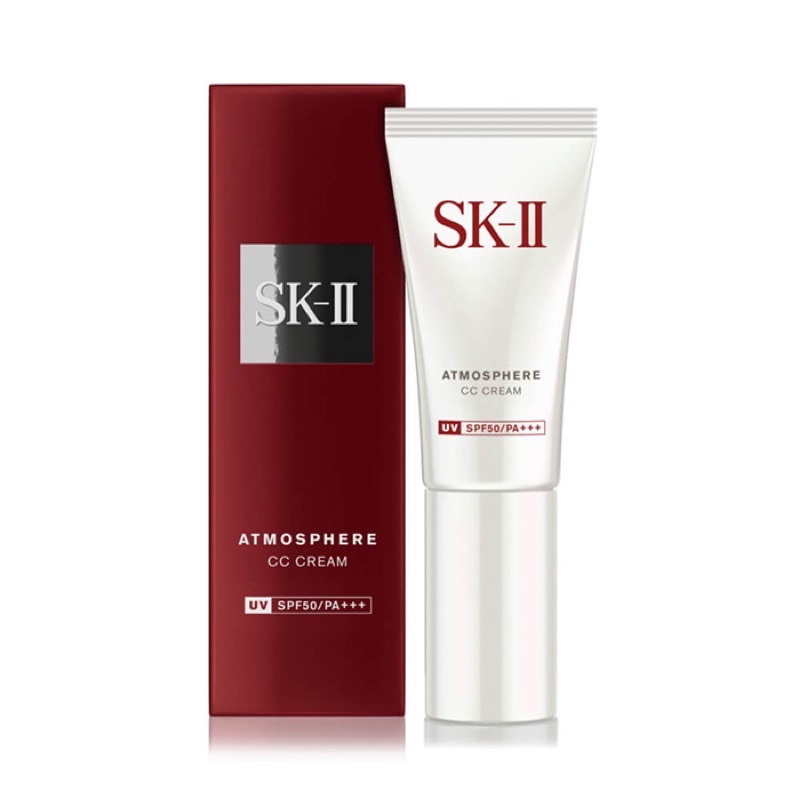 SK-II | Sk2 Atmosphere CC Cream Sunscreen SPF50 PA++++ Face Makeup Base | Shopee Singapore