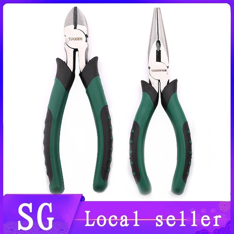 Mini Pliers Long Nose Side Cutting Bent Nose Needle Nose Combination ...
