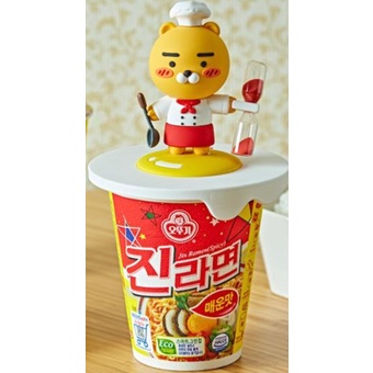 [Kakao Friends] Ryan X Jin Ramen Sandglass Instant Cup Noodle Timer Lid ...