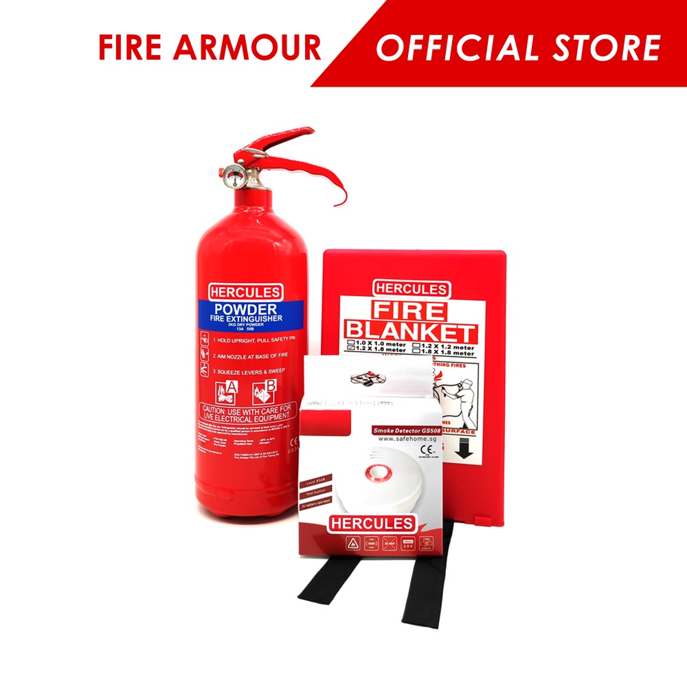 Hercules Fire Extinguisher Home Bundle | Shopee Singapore