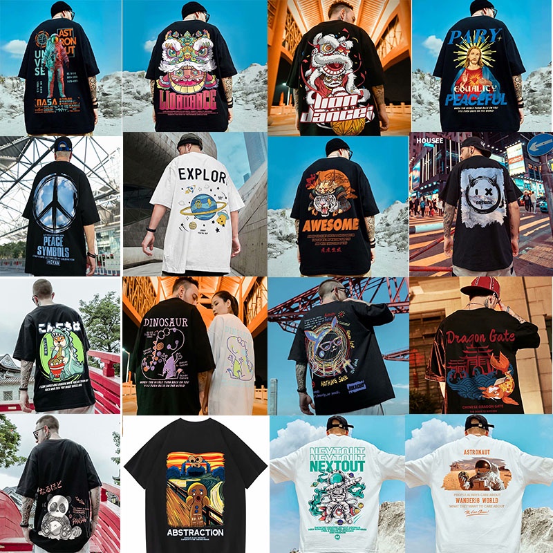 【Plus Size】M-5XL 6XL 7XL 8XL Oversized Fashion Tshirt Graphic Shirt For Men Cartoon Pikachu and ...