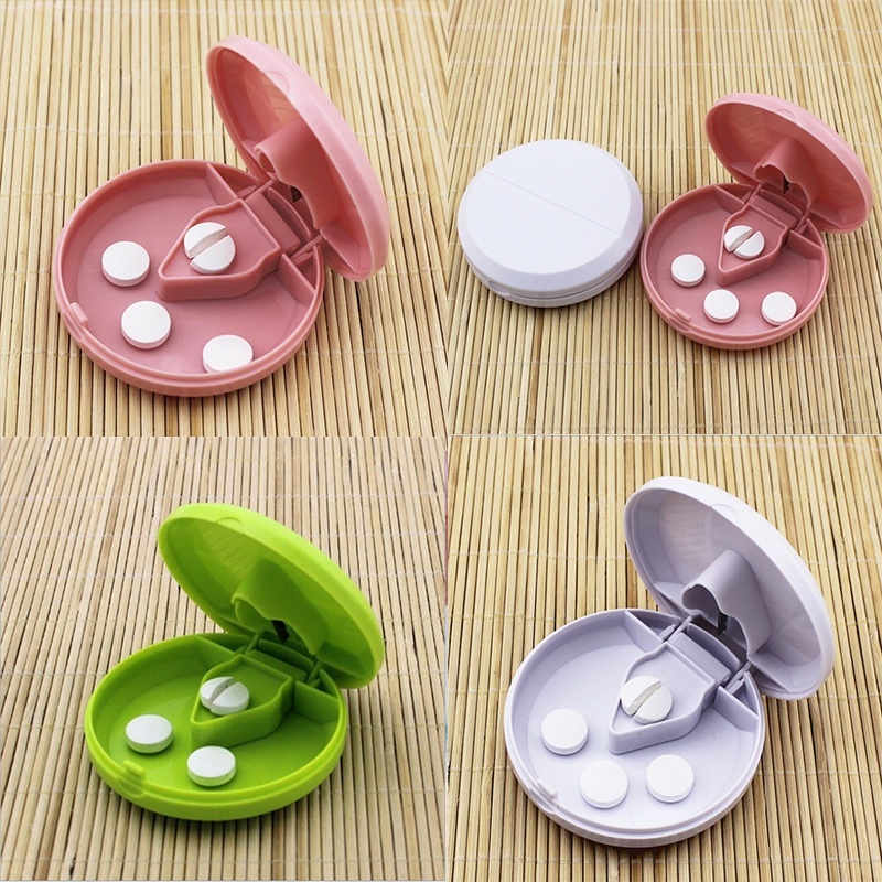 1pc Medicine Pill Holder Tablet Cutter Splitter Case Mini Useful ...
